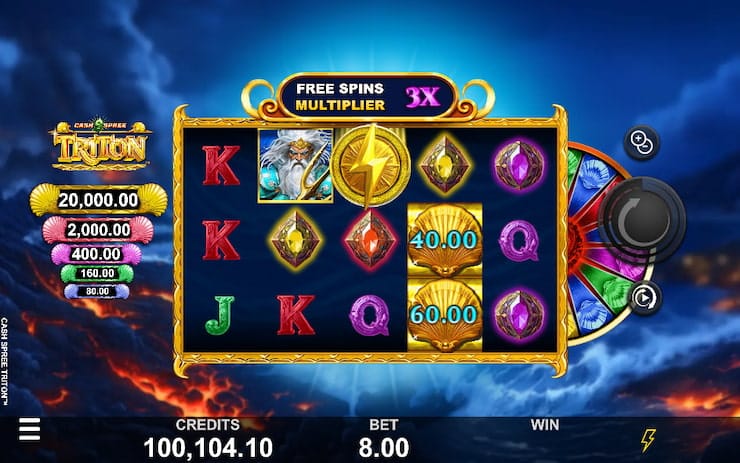 Cash Spree Triton Slot Review and Free Demo - 96.20% RTP