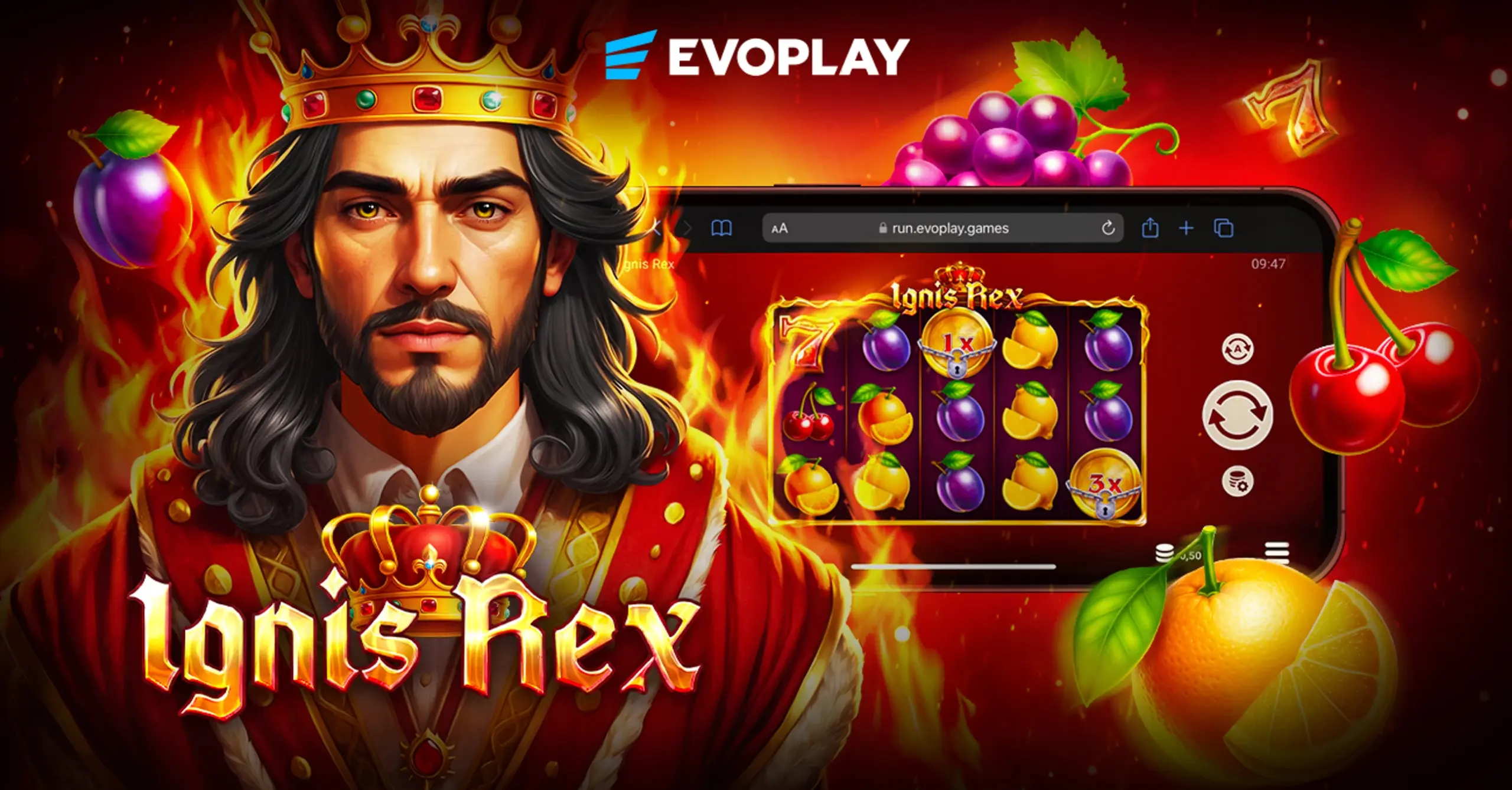 Evoplay ignites the reels with new release Ignis Rex