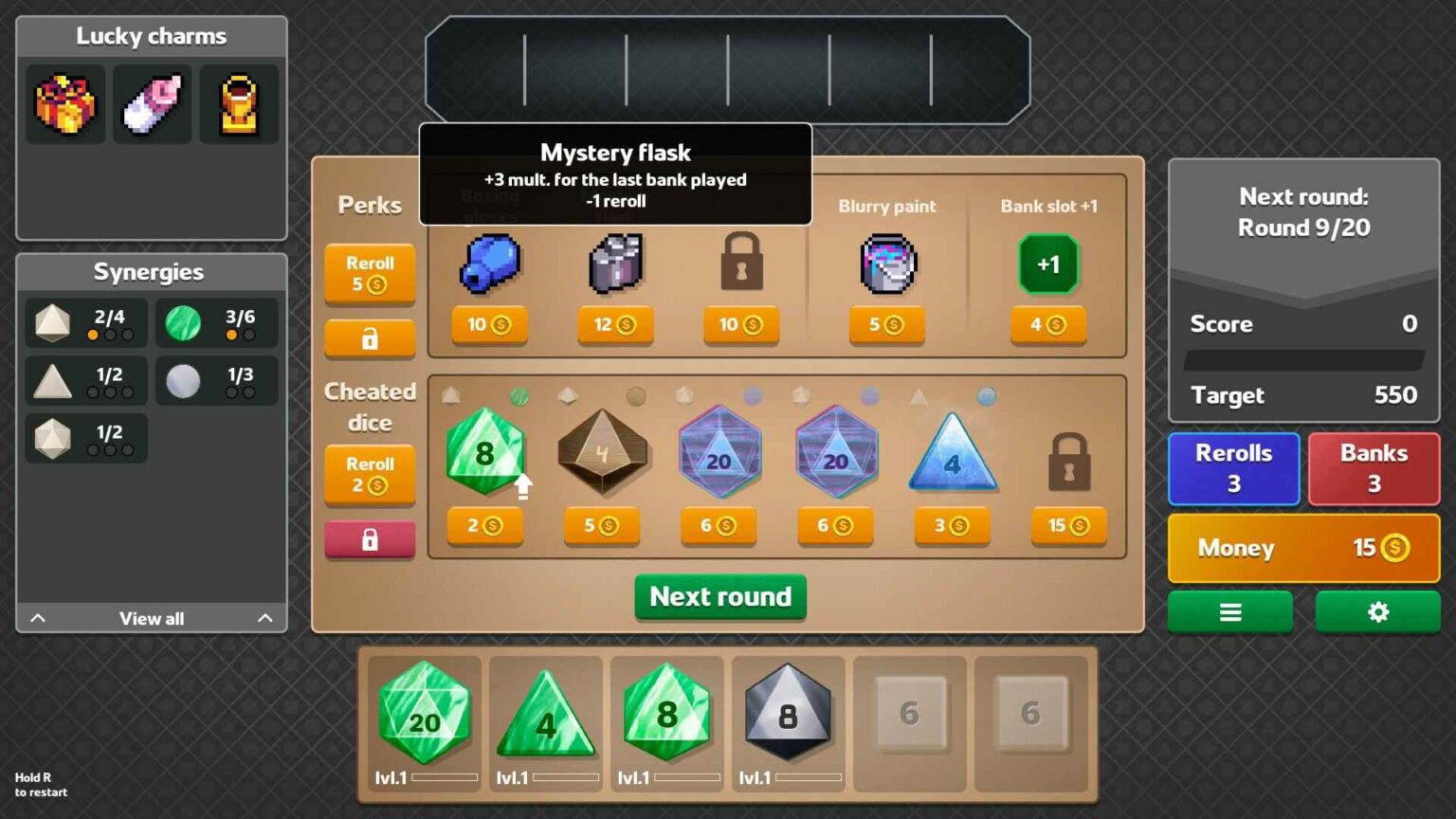 Dice Dice Baby - A Balatro-style casino game about cheating?!