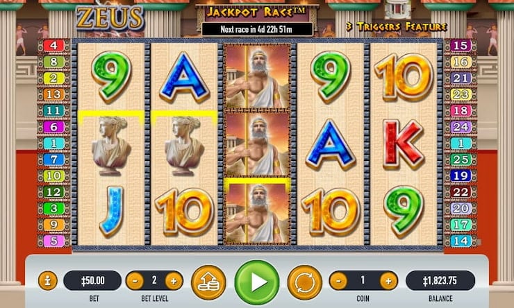 Zeus Slot Review and Free Demo (Habanero) - 96.03% RTP
