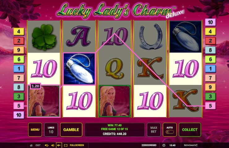 Lucky Lady's Charm Deluxe Review and Free Demo - 95.13% RTP