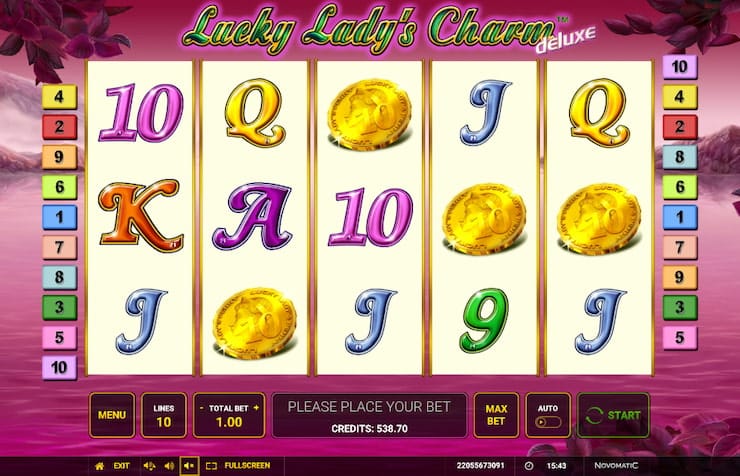 Lucky Lady's Charm Deluxe Review and Free Demo - 95.13% RTP