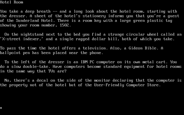 Amnesia (1986) - Game details | Adventure Gamers